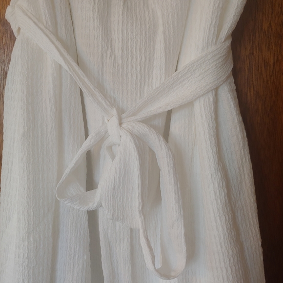 Sampeel | Dresses | Nwt Sampeel White Square Off Shoulder Puff Sleeve ...